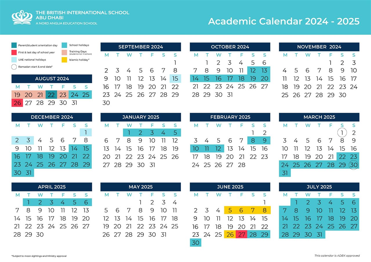 Term Dates — BISAD