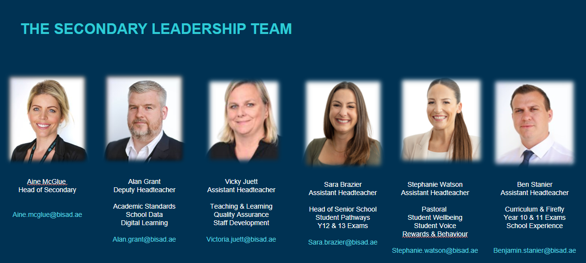 Secondary Leadership Team — BISAD