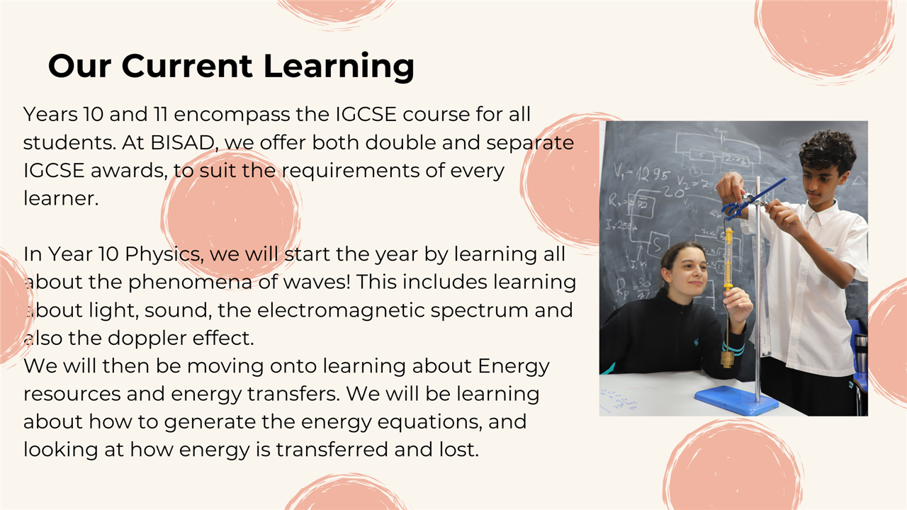 Physics Curriculum: Term 1 — BISAD