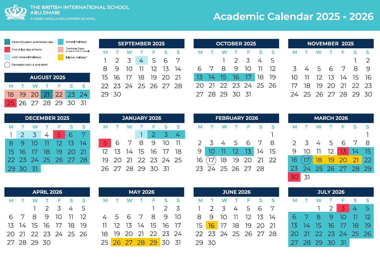 Term Dates Bisad